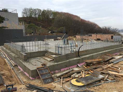 집짓는과정기초공사 중 매트기초 날마다집을짓는사람들