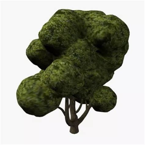 Oak Tree Lowpoly Free 3d Model Obj Stl Open3dmodel