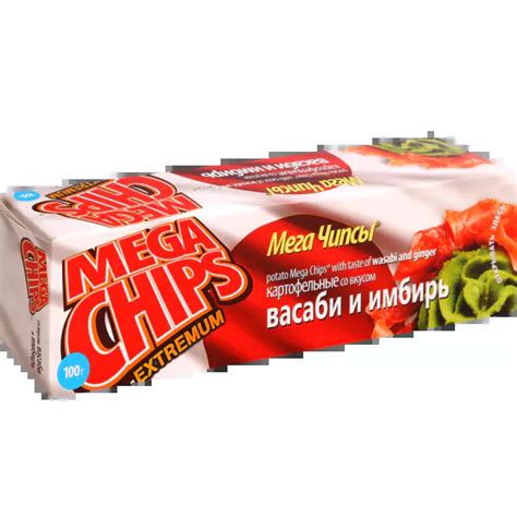 Чипсы «mega Chips Extremum васаби и имбирь 100 г купить в Минске недорого в рассрочку в