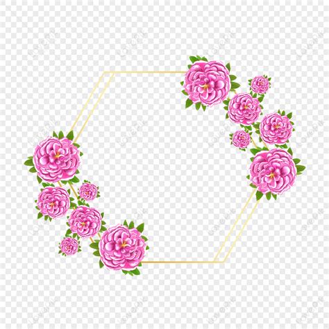 수채화 분홍색 모란 꽃 일러스트 테두리 일러스트잎 봄 빛 장미레트로미술 Png 일러스트 무료 다운로드 Lovepik