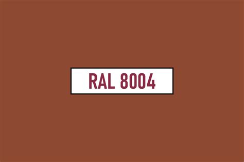 Ral 8004 Brązowy Miedziany Copper Brown