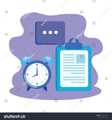 Alarm Clock Checklist Icon Stock Vector Royalty Free 1480910216 Shutterstock
