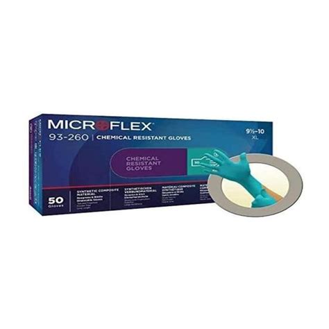 Ansell Microflex 93 260 Gants Jetables Protection Chimique Protection