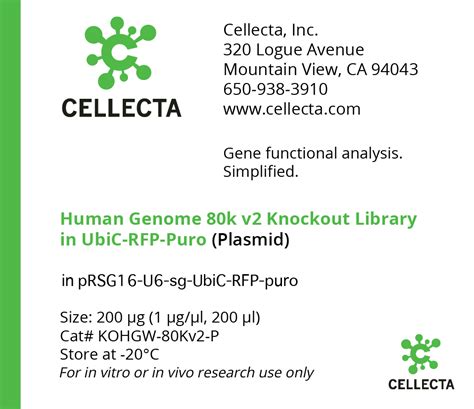 crispr knockout pooled lentiviral sgrna libraries cellecta