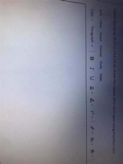 Solved Given The Array 19272146224 Show The Values