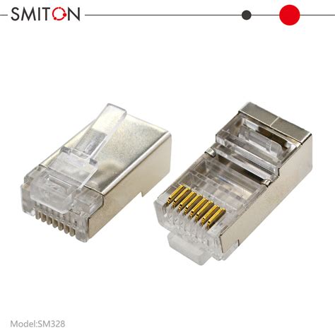 Cat6 Ftp Connector Male Rj 45 Connector Shielded Cat 6 8p8c Connector