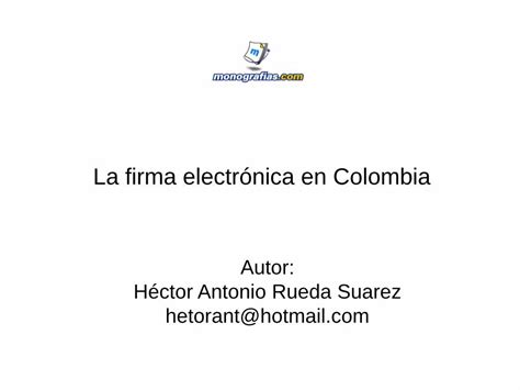 PDF La firma electrónica en Colombia PDF fileDEFINICION DE FIRMA