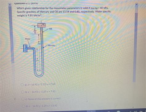 Solved Question 2 11 Point Which Given Relationship For The