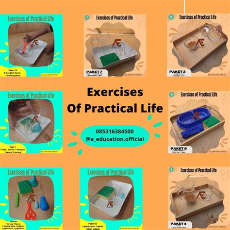 Jual Practical Life Montessori Exercises Of Practical Life Epl
