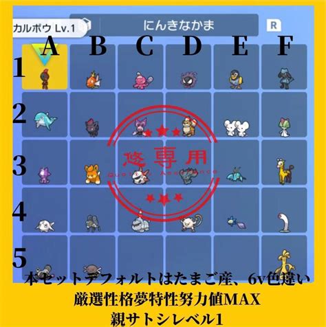 🔥最安即対応🔥全図鑑国産色違い 夢特性·6v·卵🌟伝説·古代種·未来種など｜ポケモンsv｜ゲームクラブ