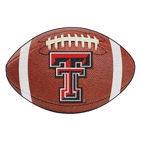 Fanmats Texas Tech Red Raiders 2 Ft X 3 Ft Brown Nylon Oval Indoor