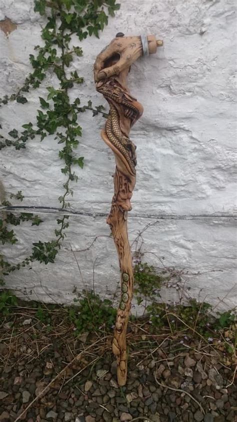 Pin By Susan Booth On Walking Sticks Witch Stick Hand Carved Walking