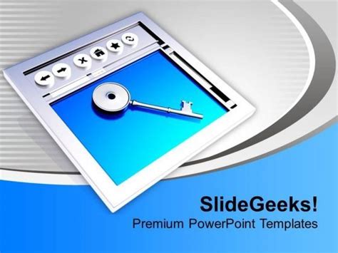 Secured Internet Connection Powerpoint Templates Ppt Backgrounds For