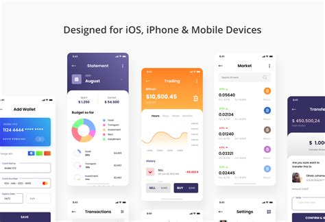 Kripton Crypto Wallet IOS App PSD Template By Peterdraw ThemeForest