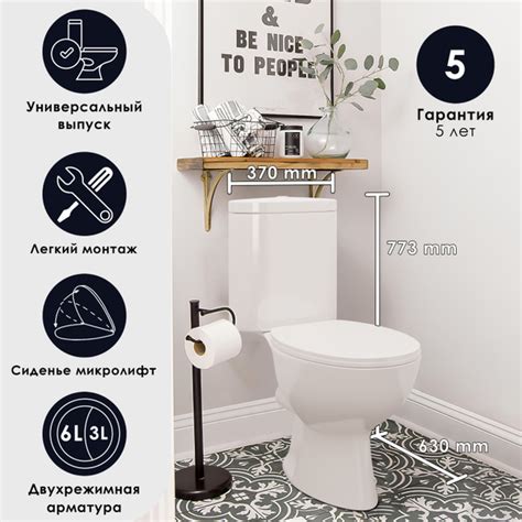 Напольный унитаз Culto, направление выпуска: Горизонтальное (в стену ...
