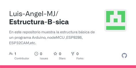 GitHub Luis Angel MJ Estructura B sica En este repositorio muestra la estructura básica de un
