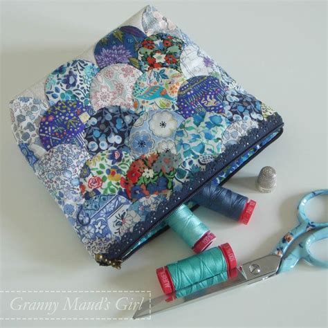 Liberty Clamshell Pouch Clamshell Quilt Diy Makeup Bag Clamshell
