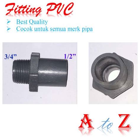Jual Valve Socket Reducer 3 4 X 1 2 Sock Drat Luar Sdl Pvc 3 4 X 1 2