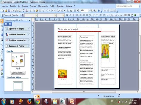Publisher Practica 07 Hacer Un Triptico