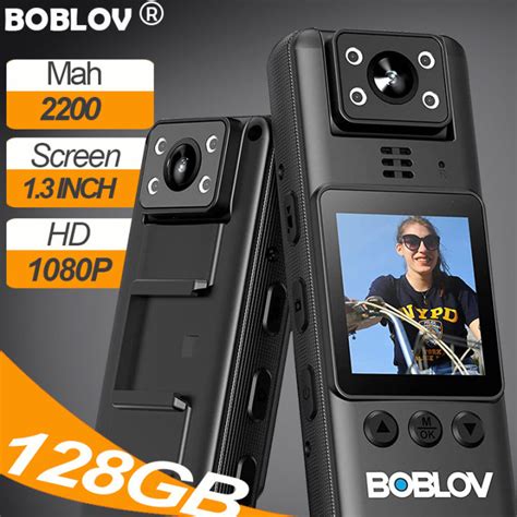 Boblov A23 Body Worn Mini Action Police Camera 180° Rotate Lens Night