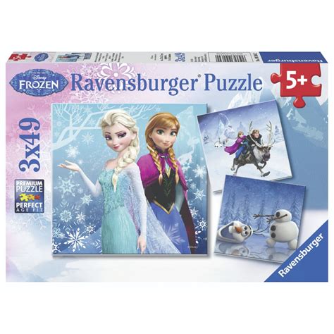Ravensburger Puzzle Disney 3x49 Piece Disney Winter Adventures Toys
