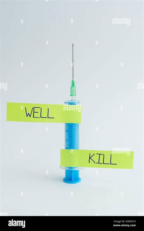 Text Caption Presenting Well Kill Concept Meaning Operation Of Placing A Column Of Heavy Fluid