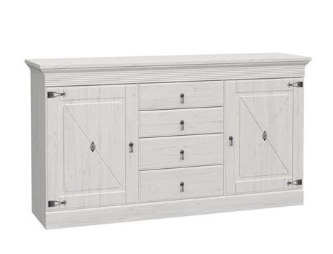 Expendio Sideboard Enzo 1 Pinie Weiß Nb 172x94x45 Cm Landhausstil Mit