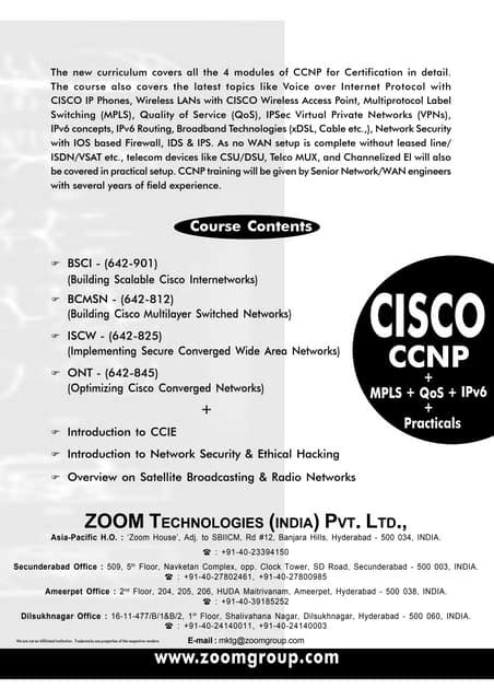 Ccnp Course Details Pdf
