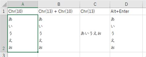 VBAで改行コードを含む文字列か判定する方法 エク短Extan jp