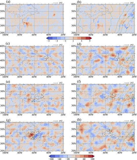 The Differences Of The Height Shaded And Wind Vectors In Nonlinear