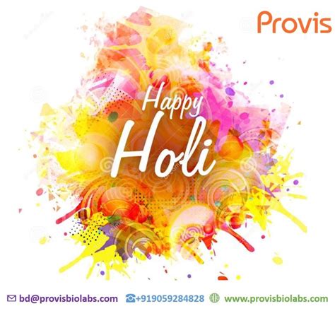 Provis Biolabs On Linkedin Holi Holifestival Provisbiolaabs