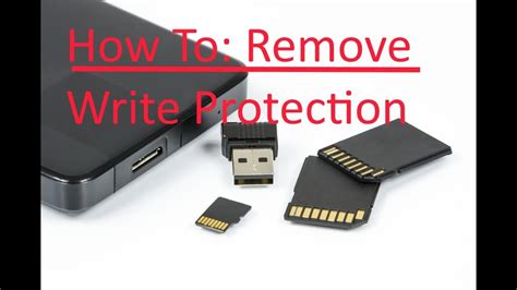 How To Remove Write Protection From Sd Micro Sd Memory Card Or A Hard Drive Youtube