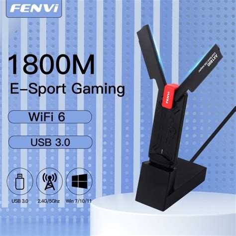 Wifi 6 Usb Adapter 1800mbps 24g5ghz Dual Band 80211ax Wireless Wi Fi
