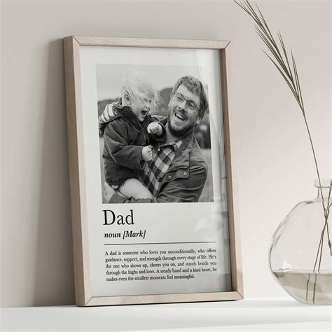 Personalised Dad Print Gift For Dad By Woati
