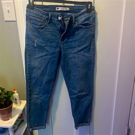 Levi S Jeans Levis Mid Rise Skinny Jeans The Jeans Are About Ankle Length And Are Cuffed