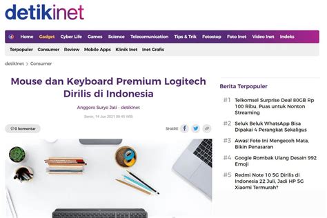 Mouse Dan Keyboard Premium Logitech Dirilis Di Indonesia United Communications