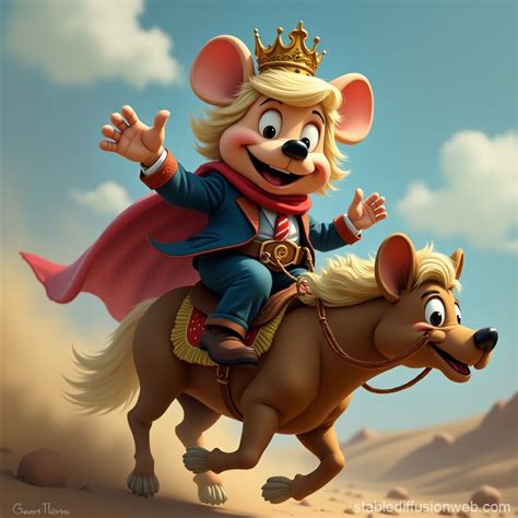 Micky Mouse On Donald Trump Stable Diffusion Online