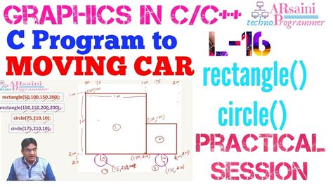 C Program To Make Moving Car In Graphics How To Create Moving Car In Graphics Of C Languages
