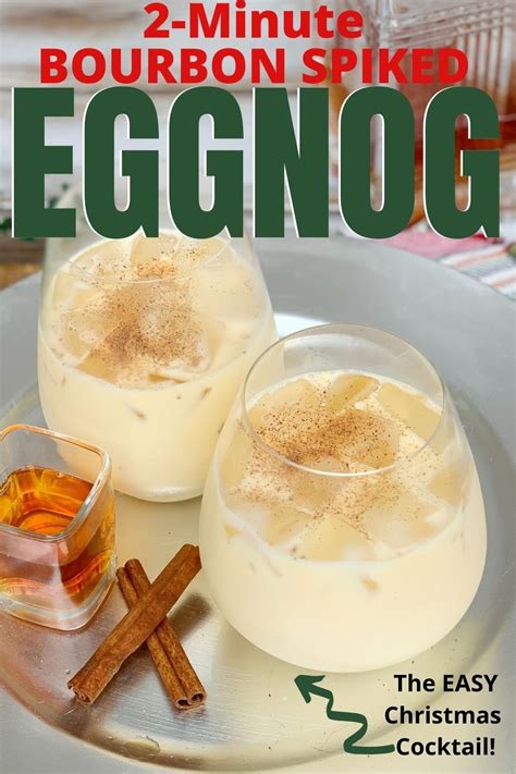 2 Minute Bourbon Spiked Eggnog Recipe The Easy Way