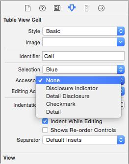 Objective C How To Remove Arrow In TableViewCell In Xcode Storyboard