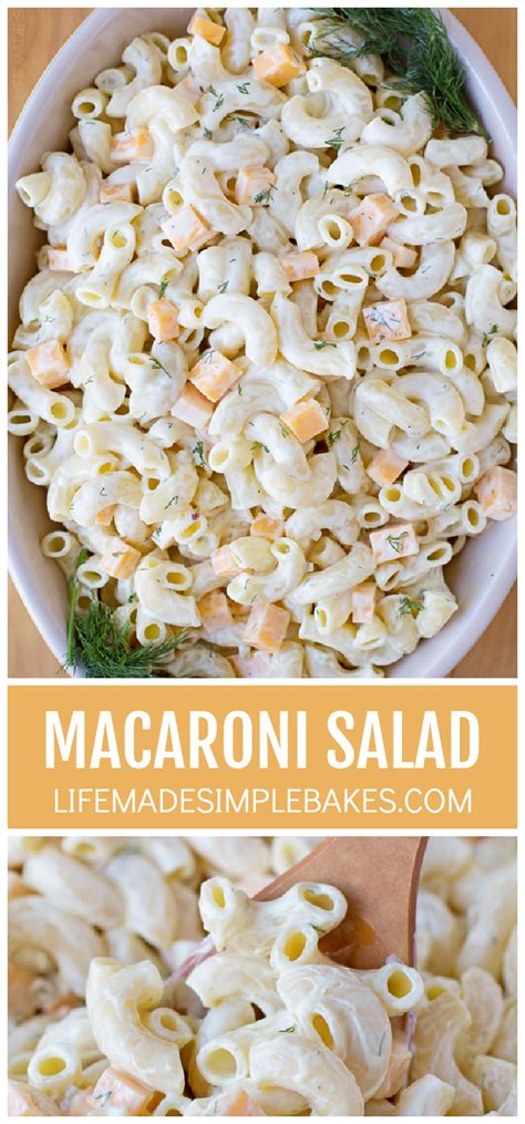 Macaroni Salad With Cheddar And Dill Life Made Simple