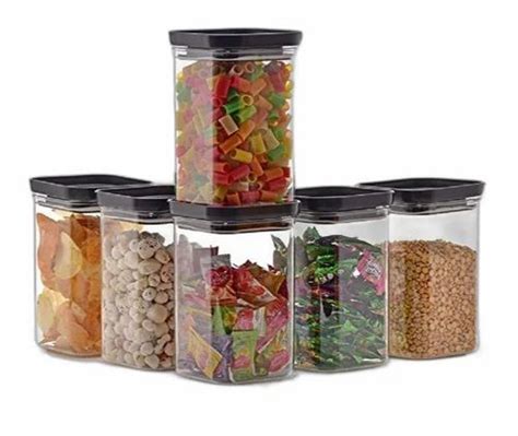 Plastic 1100ml 6 Piece Excel Square Container At Rs 300 In Rajkot Id