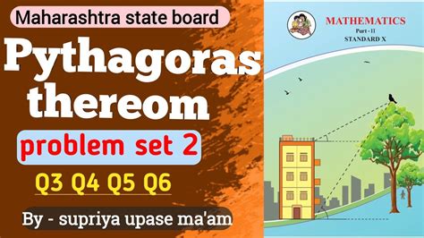 10th chapter 2 pythagoras theorem problem set 2 maths part 2 geometry