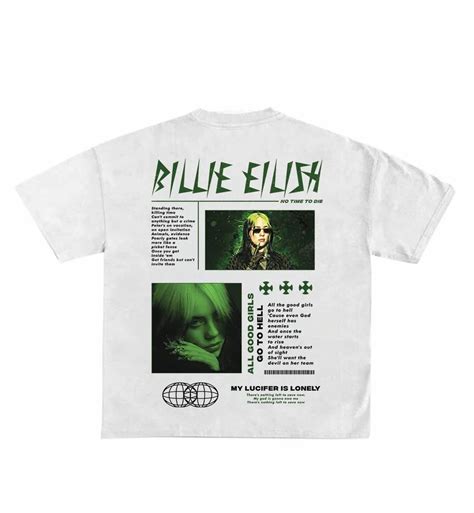 Billie Eilish Oversize T Shirt Cultural T Shirt प्रिंटेड टी शर्ट्स