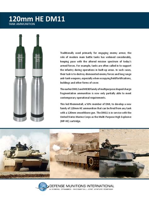 Rheinmetall_120mm HE DM11_DMI.pdf | Ammunition | Fuze