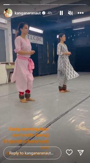 Kangana Ranaut Takes Early Morning Dancing Lessons