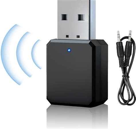 Apomoons Bluetooth Adapter Bluetooth 51 With 35mm Aux Car Adapter