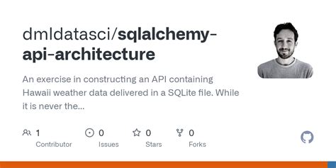 GitHub Dmldatasci Sqlalchemy Api Architecture An Exercise In Constructing An API Containing