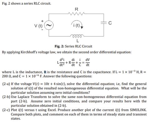 fig 2 shows a series rlc circuit fig 2 series rlc