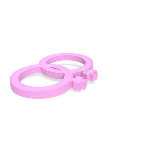 3d Render Homosexual Couple Gay Linked Gender Symbols Ultraviolet